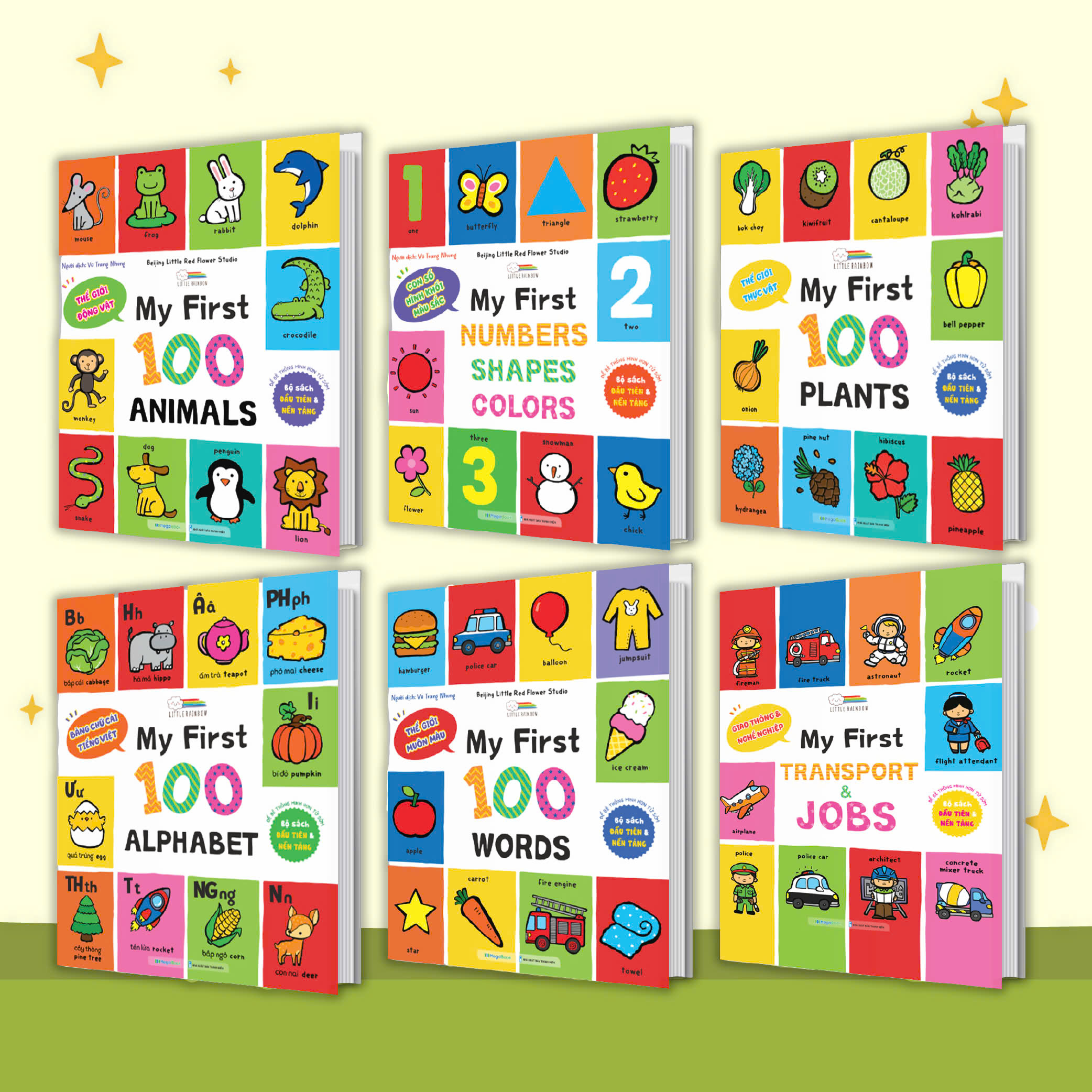 Combo My first - 600 Từ vựng đầu đời cho bé (6 Cuốn) | Megabook Agency